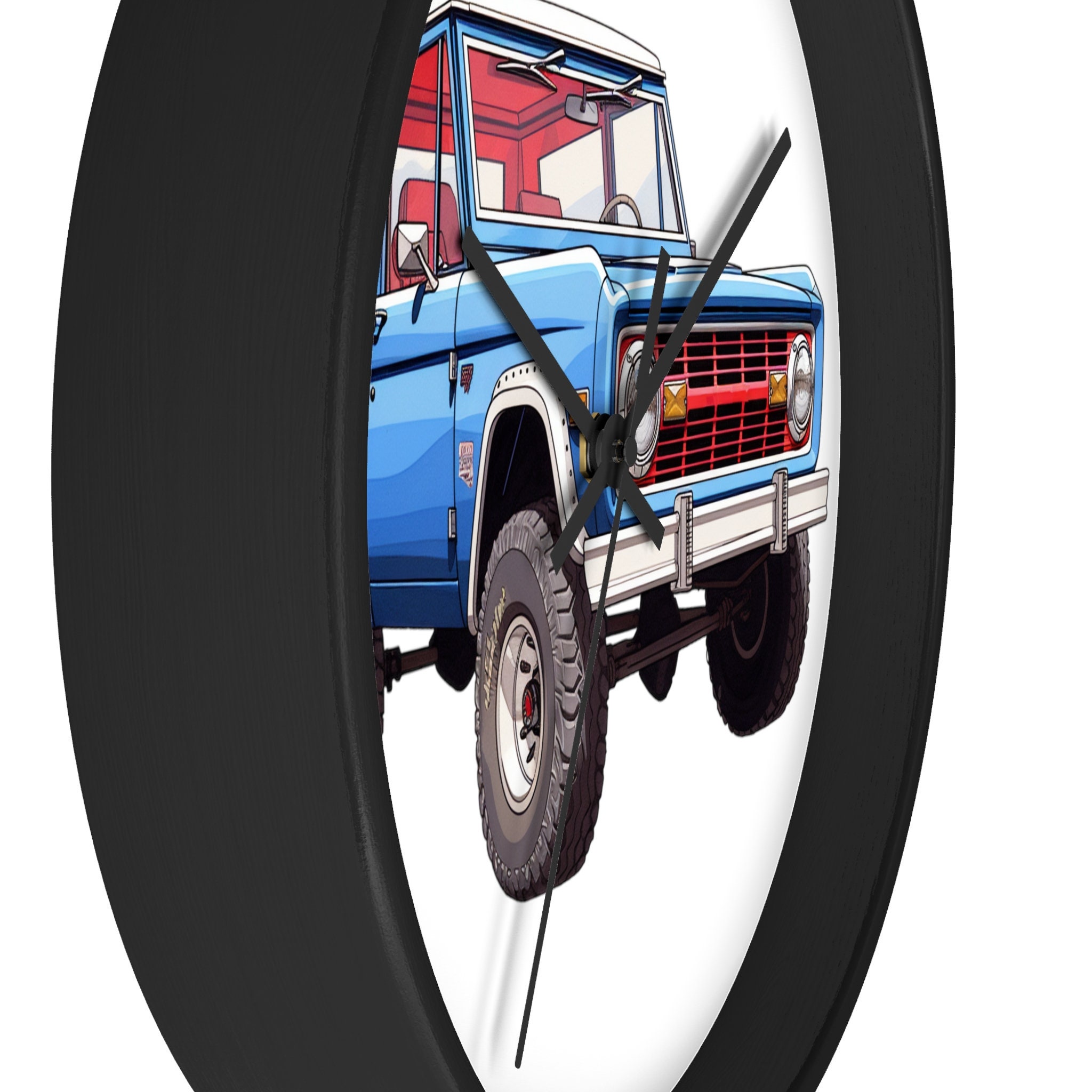 Red White + Blue Vintage Ford Bronco - Wall Clock - Etsy