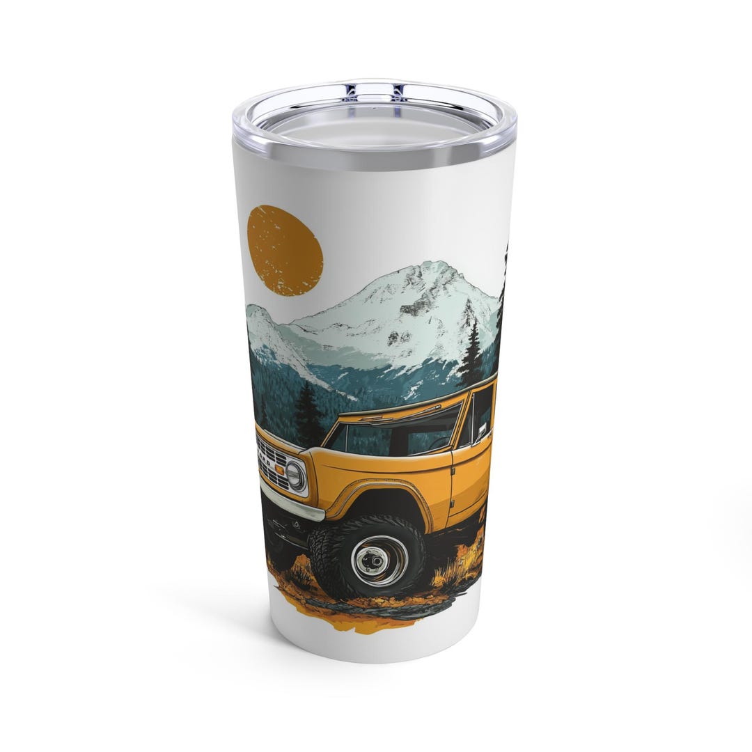 Ford Bronco Tumbler: Retro 20oz Stainless Steel Travel Mug - Etsy