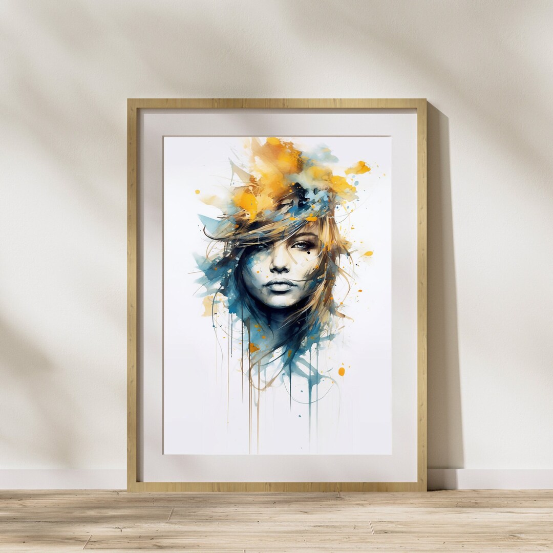 Abstract Watercolor Print Digital Art - Instant Download Space Art ...
