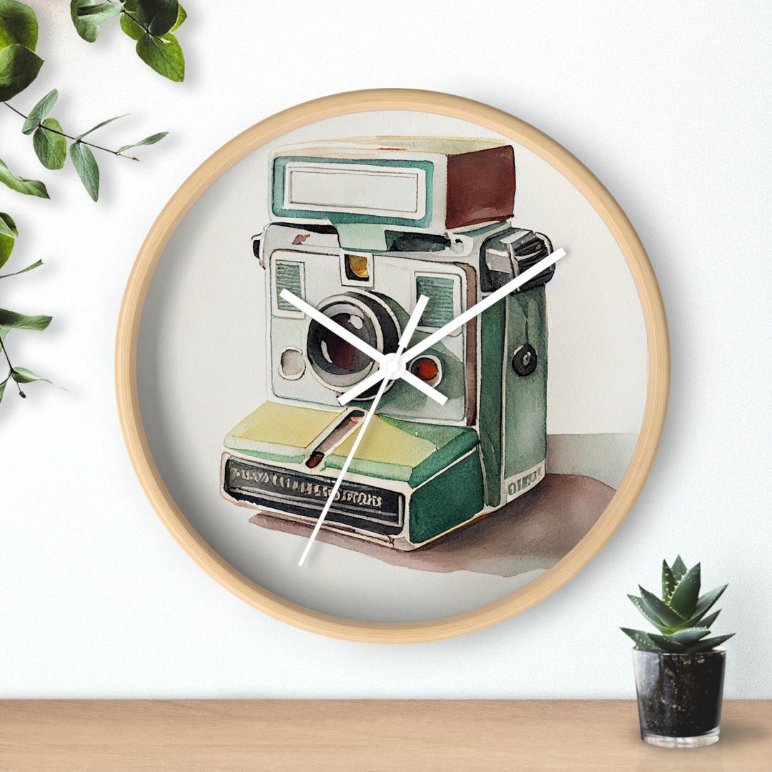 Retro Camera Wall Clock, Vintage Camera Clock, Unique Home Decor ...