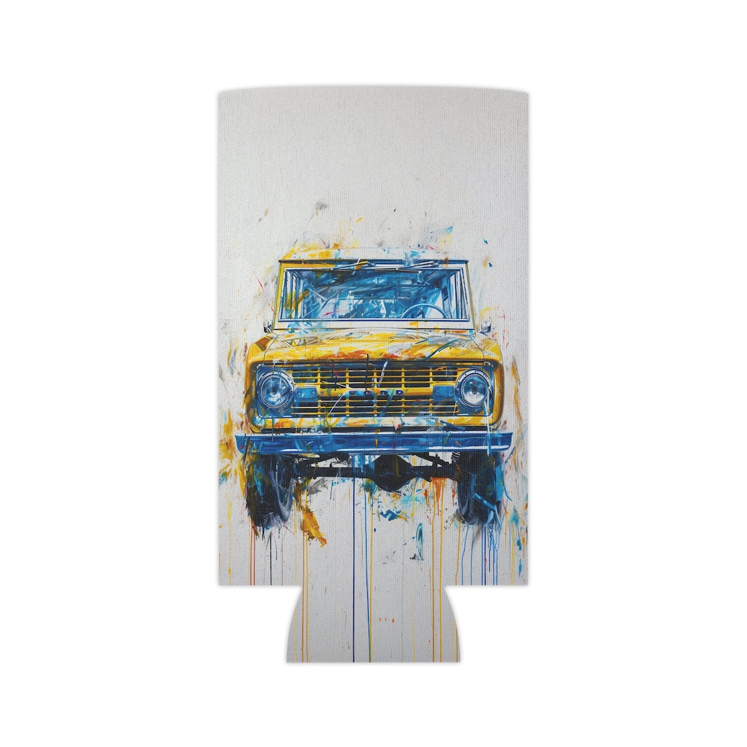 Country Ford Bronco Can Coozie - Vintage Retro Styled Bronco Drinkware ...