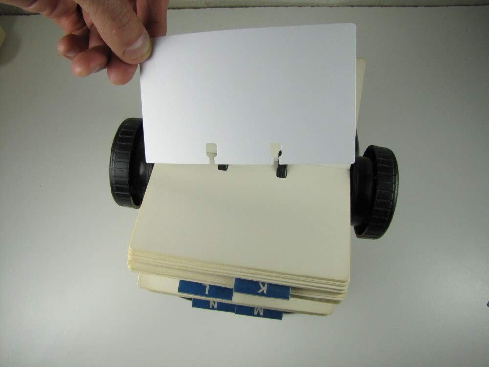 New 3 X 5 Rotary File Cards 100 Cards Fits Old Large Rolodex Holders ...