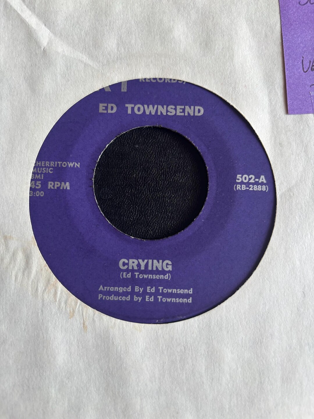 Ed Townsend : Crying/ Get Myself Together 45 KT Records 502 Vg++(close ...