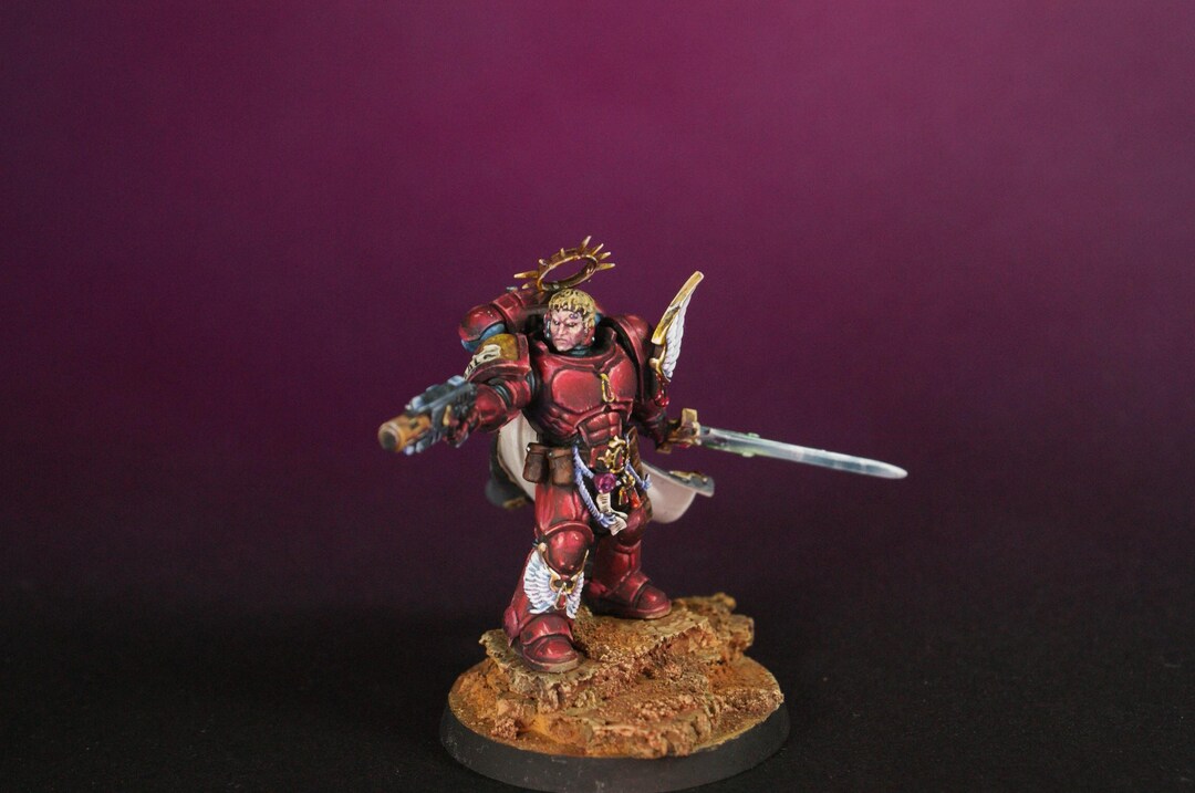 Blood Angel Captain Space Marines| Hand-painted - Etsy