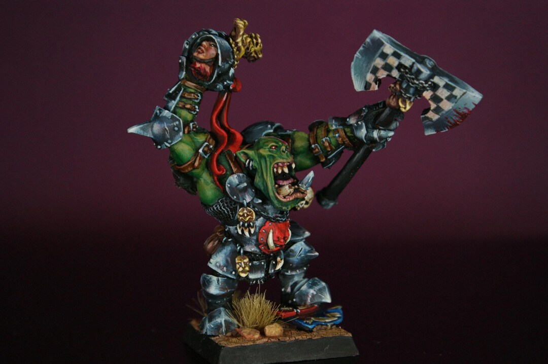 Grimgor Black Orc | Hand-painted - Etsy