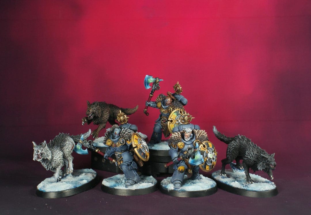 Wolf Guard Headtakers – Space Wolves Veterans | Hand-painted Warhammer ...