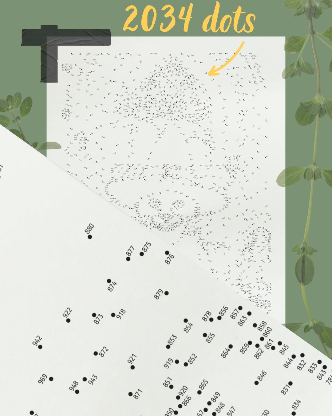 2034 Dots | Halloween, Spooky Artwork Dot-to-dot | #0009 - Etsy