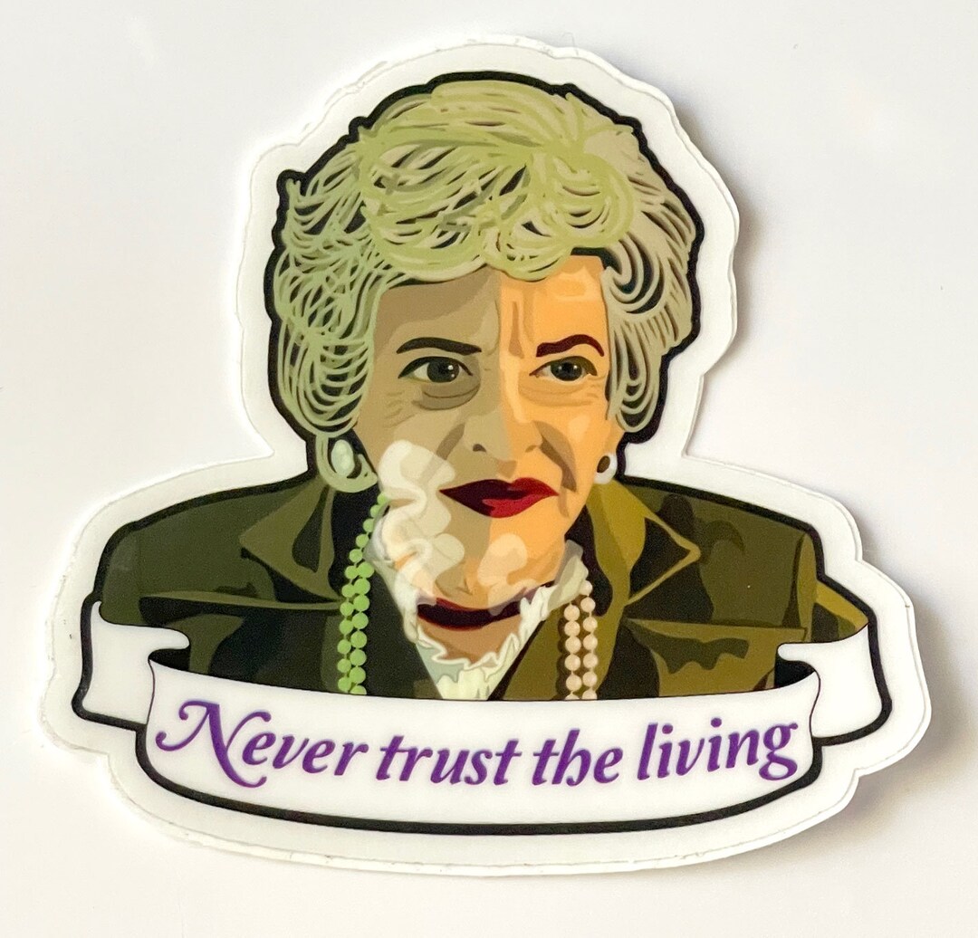 Beetlejuice Juno, Your Case Worker Clear Sticker - Etsy