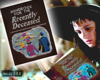 Handbook for the Recently Deceased Book Cover Printable - Etsy