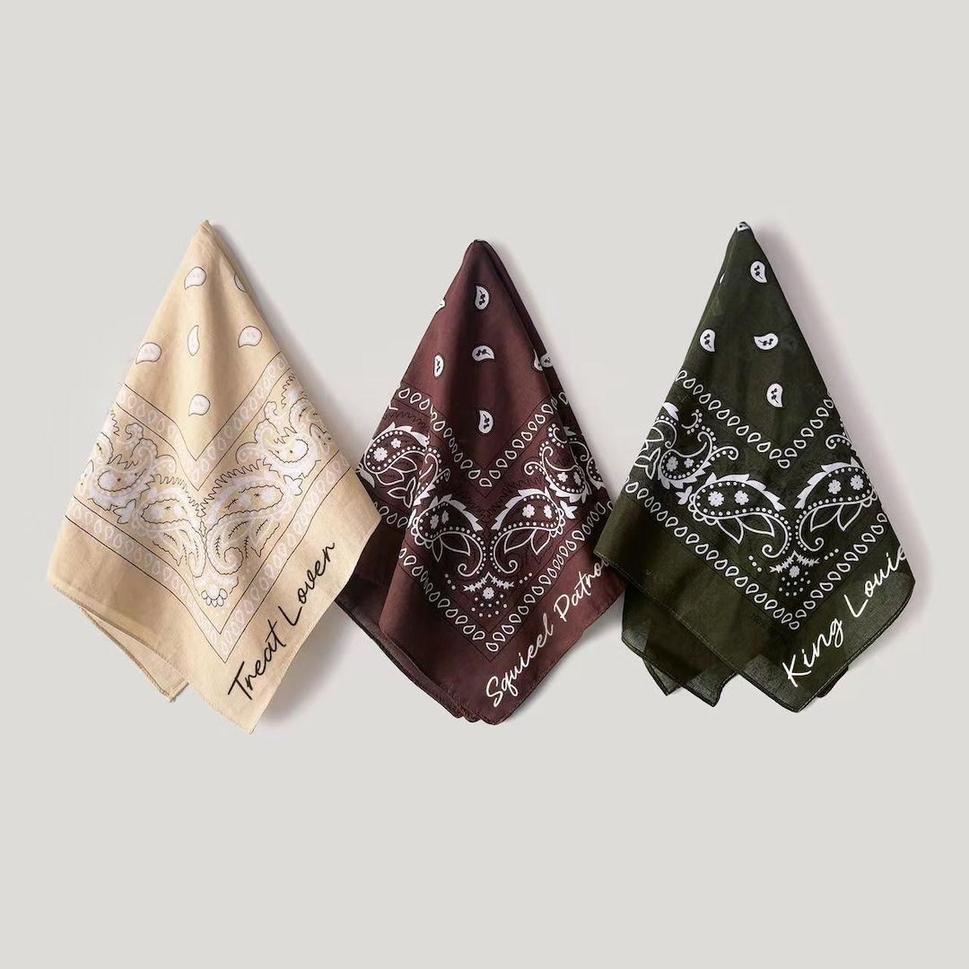 Personalized Embroidered Bandana ,custom Cowgirl Western Handkerchief ...