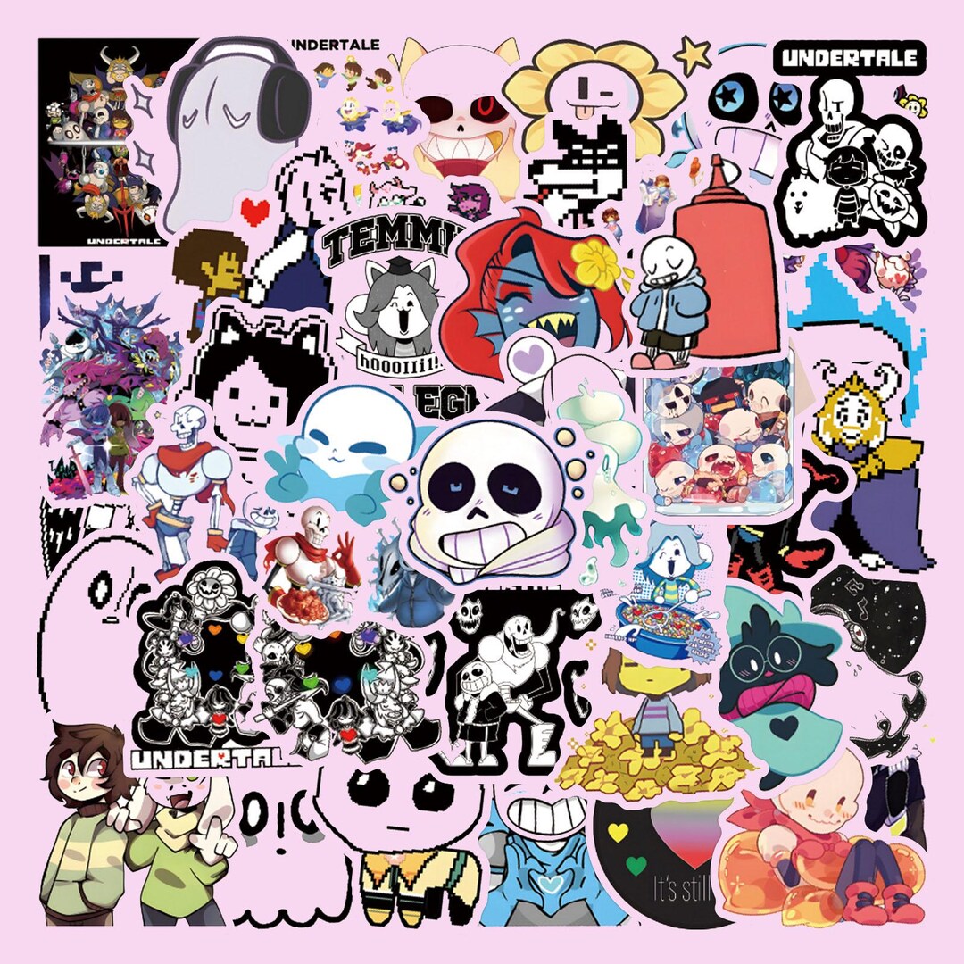 Undertale Graffiti Stickers - Vinyl Decals for Gamers - 55 Pack - Etsy