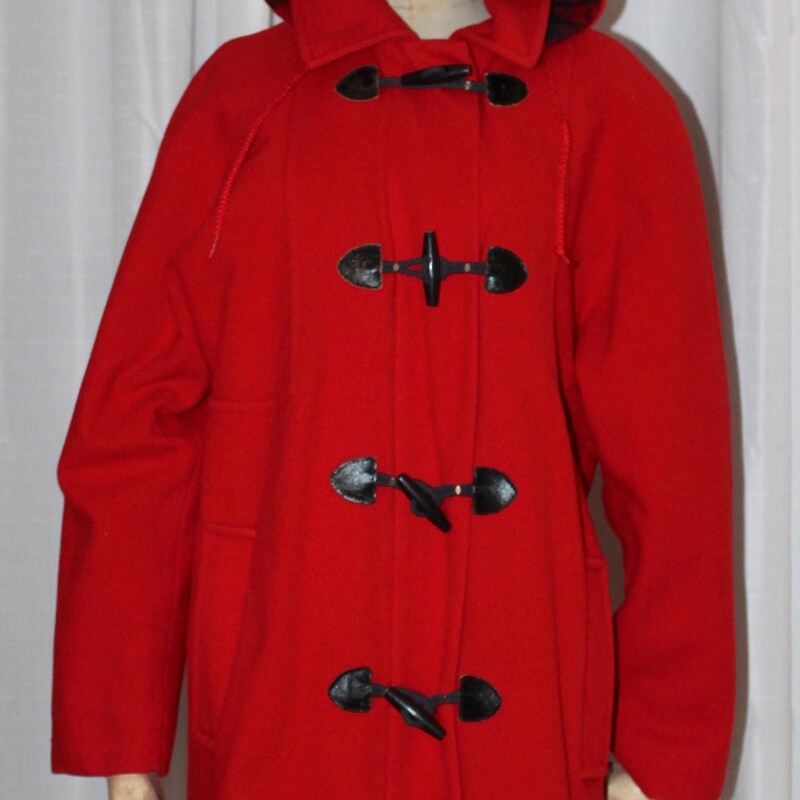 Red Womens Toggle Coats - Etsy
