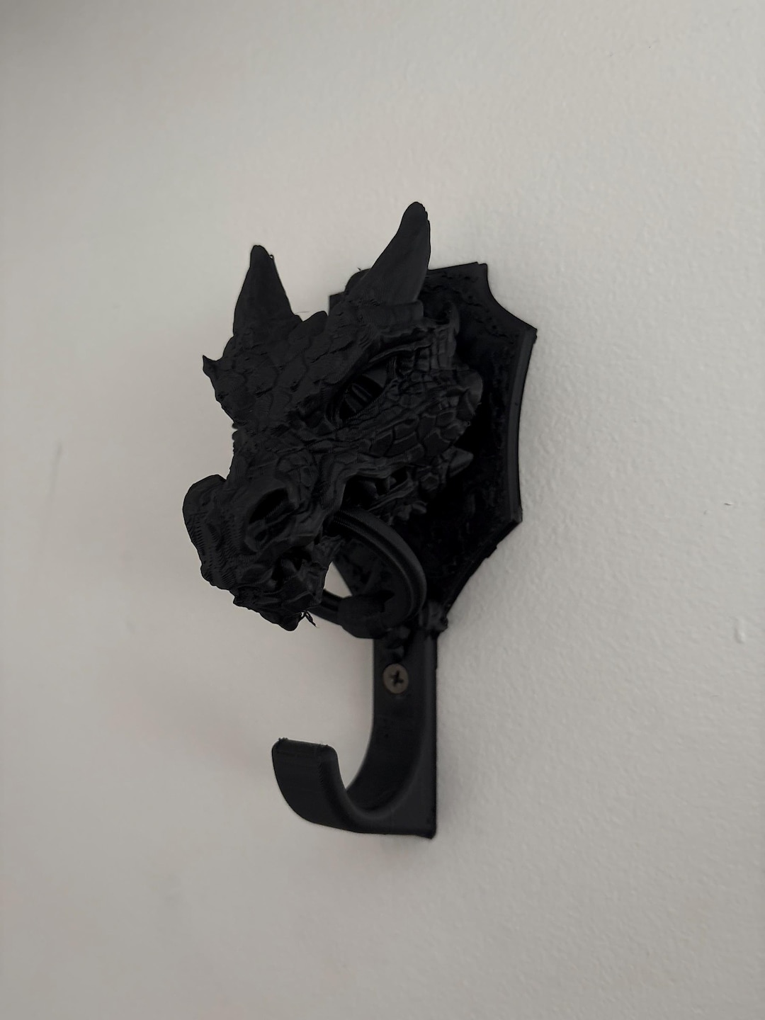 Gothic Dragon Hanging Wall Hook | Fantasy Home Decor - Etsy