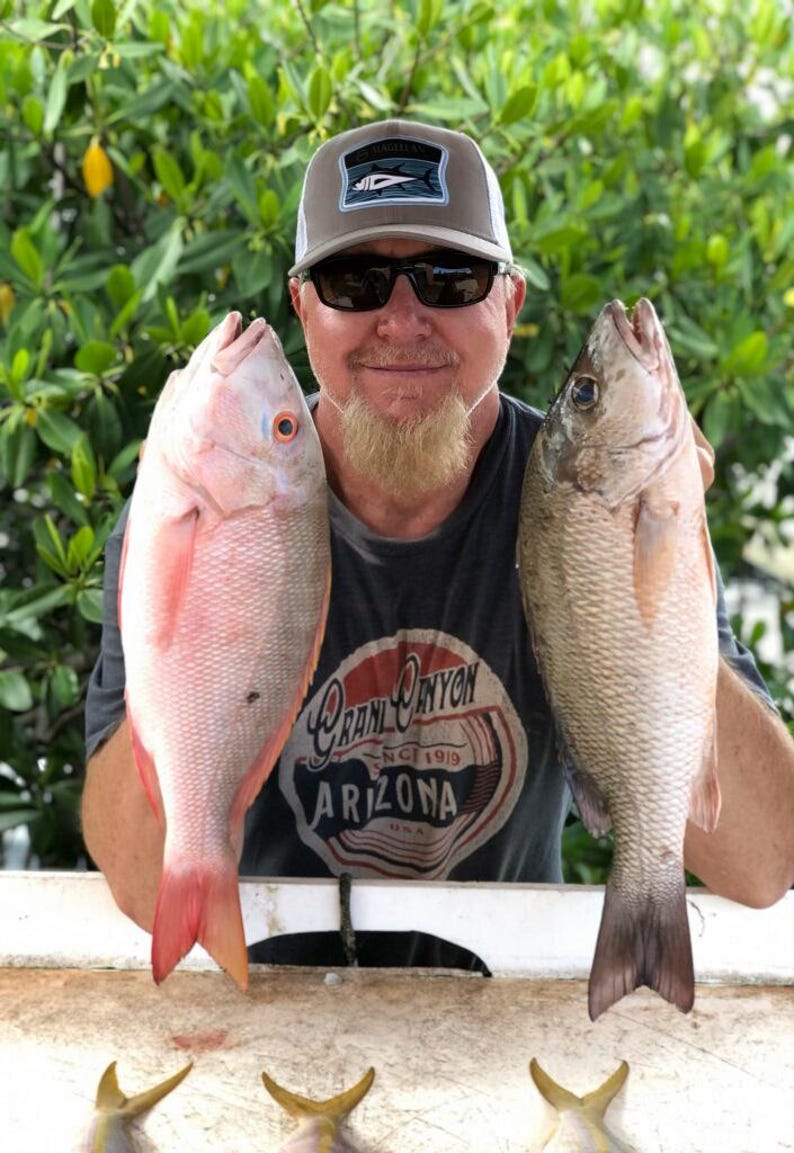 Mangrove Snapper Fish Art Print, Gyotaku Reproduction From Original Fish Rubbing, Signed by ...