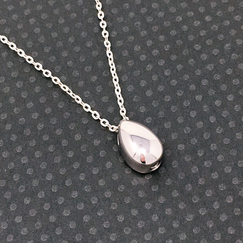Cremation Urn Pendant Teardrop Necklace Cremation Jewelry - Etsy