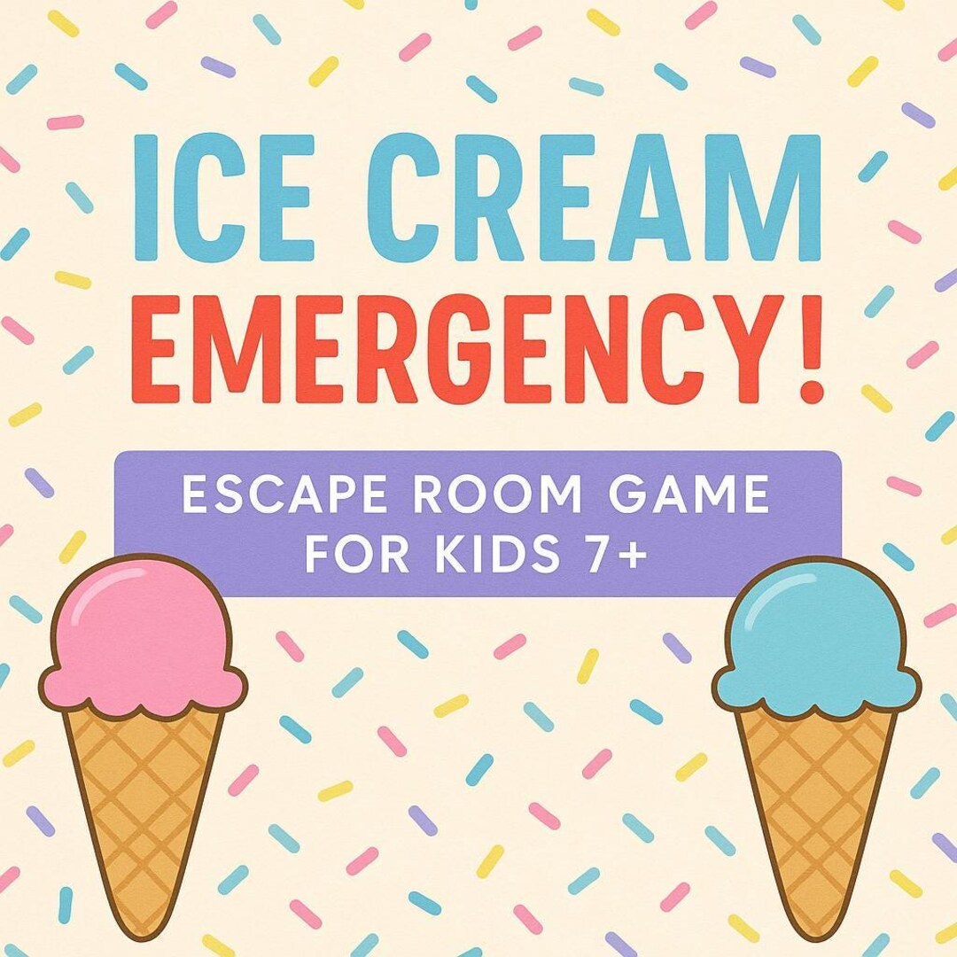 Ice Cream Emergency Escape Room Game for Kids 7+ Teens and Adults ...