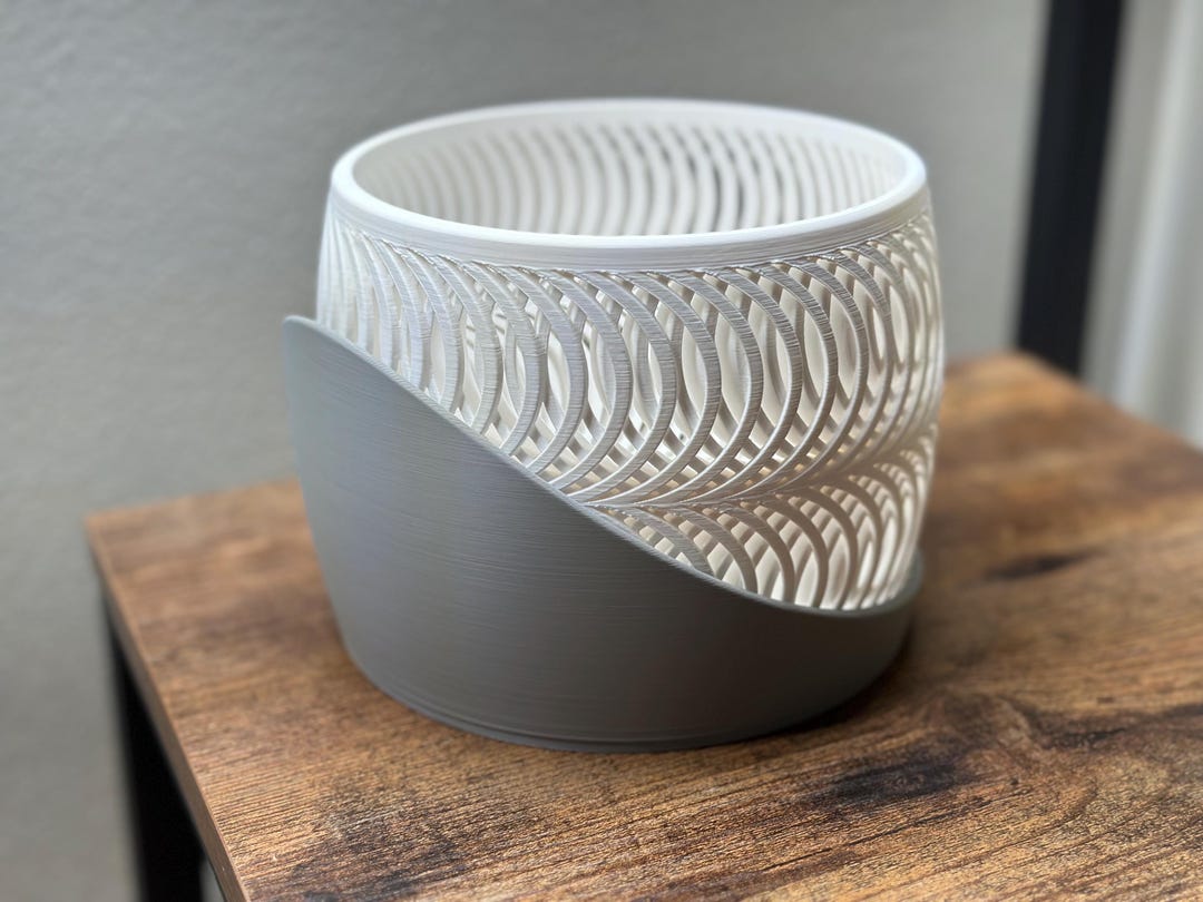 Modern Wave Orchid Pot: 5 Inch, Eco-friendly PLA, Fits Repotme Pots - Etsy