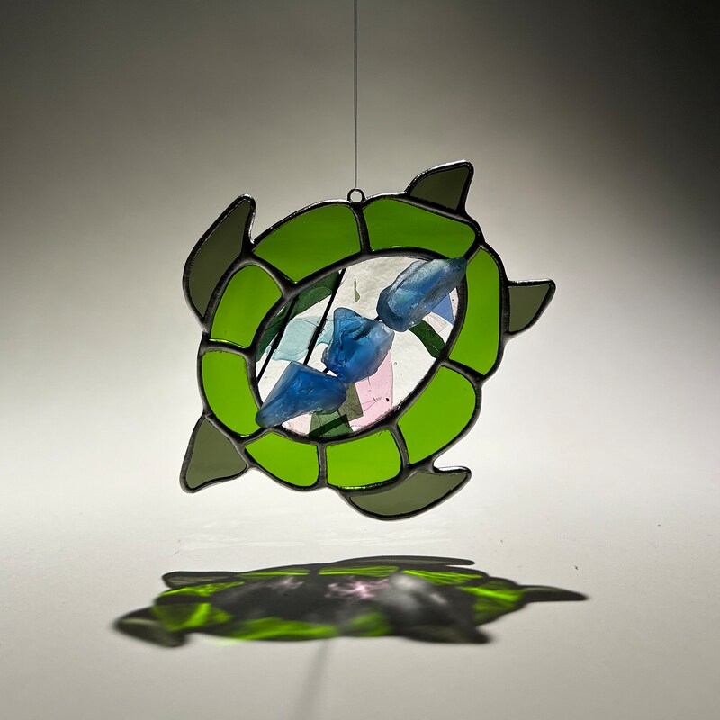 Turtle Suncatcher - Etsy