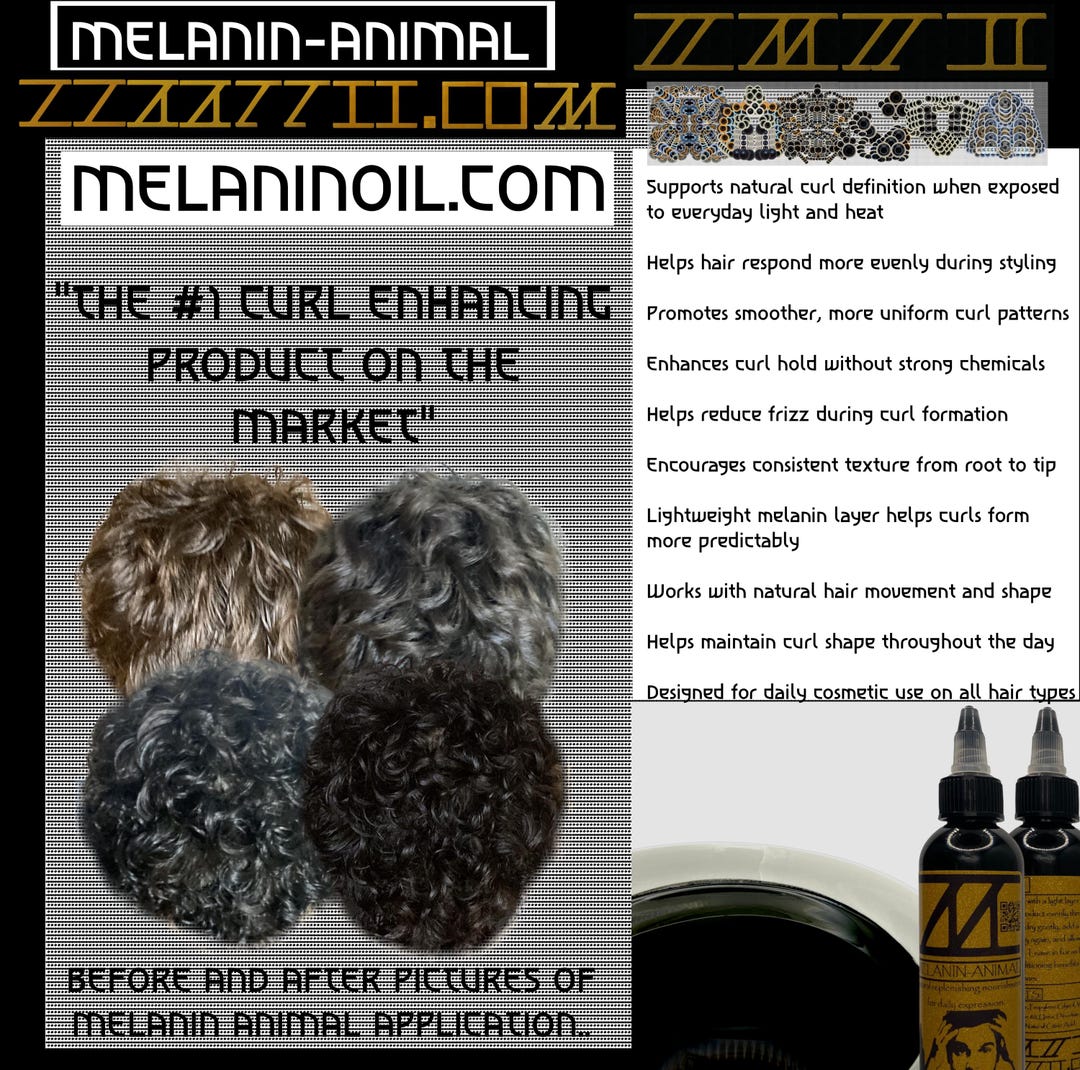 Make Your Own Melanin Mixture Large 4oz/120ml, for Enhancing Curly Hair ...