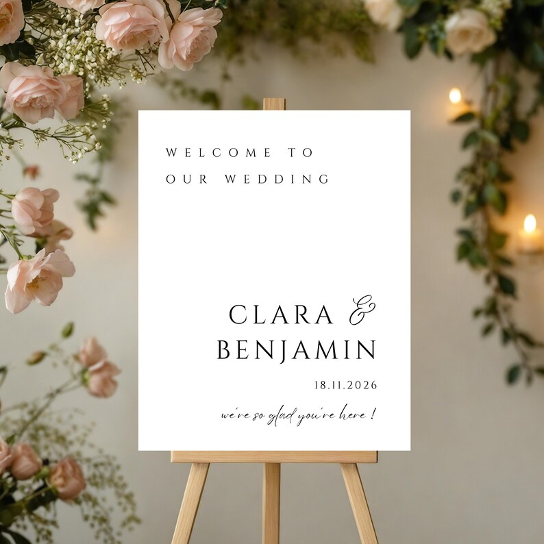 Wedding Welcome Sign – Digital Download, Printable, Editable Event ...