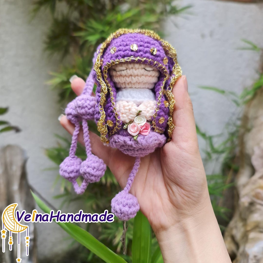 Crochet Rosary, Amigurumi Rosary, Virgin Mary Doll, Catholic Prayer ...
