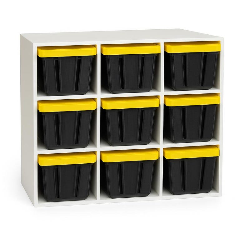 3D Printed Modular Storage Organizer | Small Parts Bin Rack | Craft ...