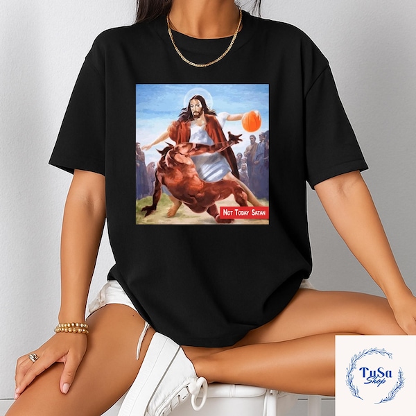 Jesus Crossing up the Devil - Etsy