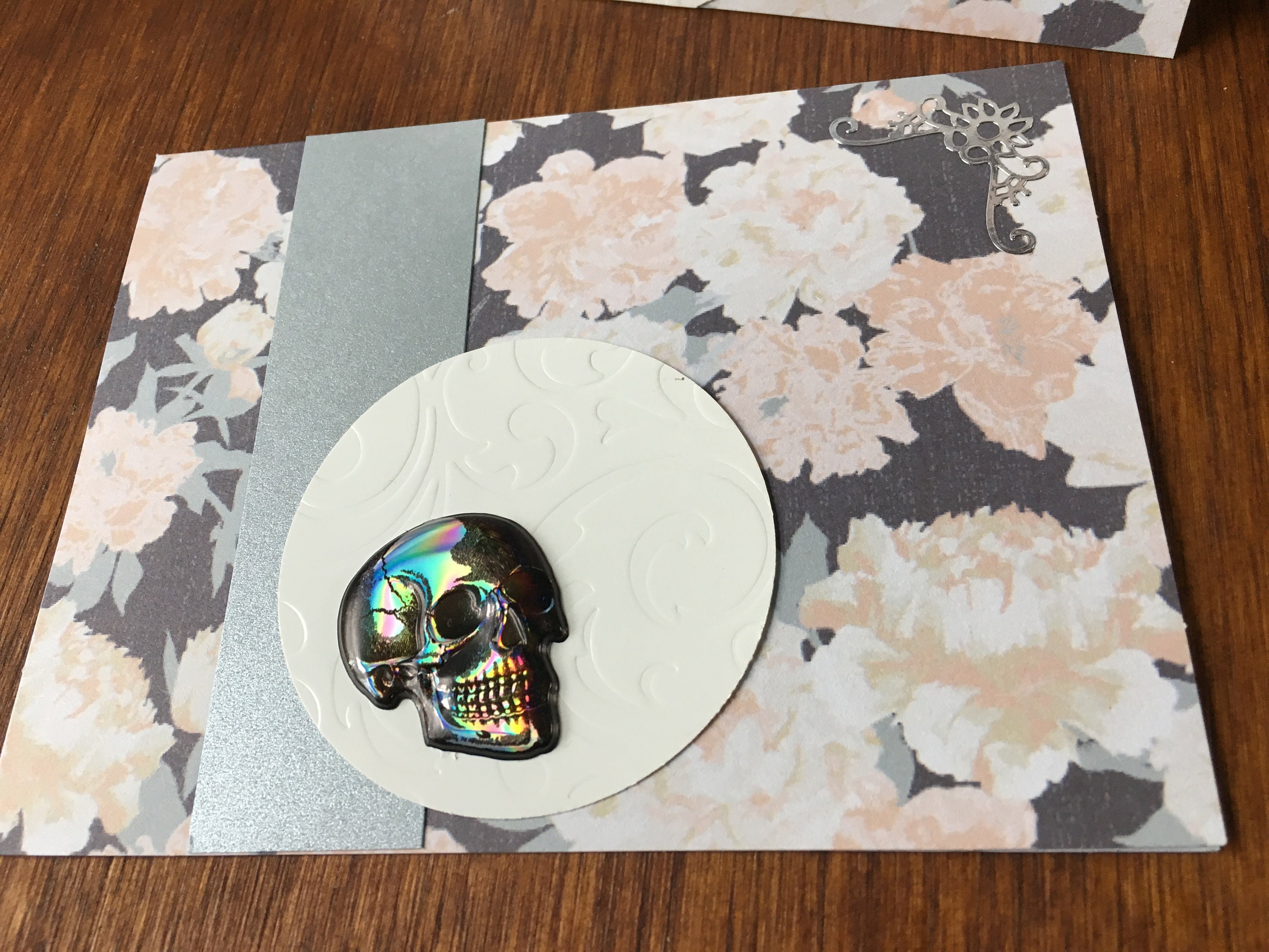 Skull card choose design | Etsy