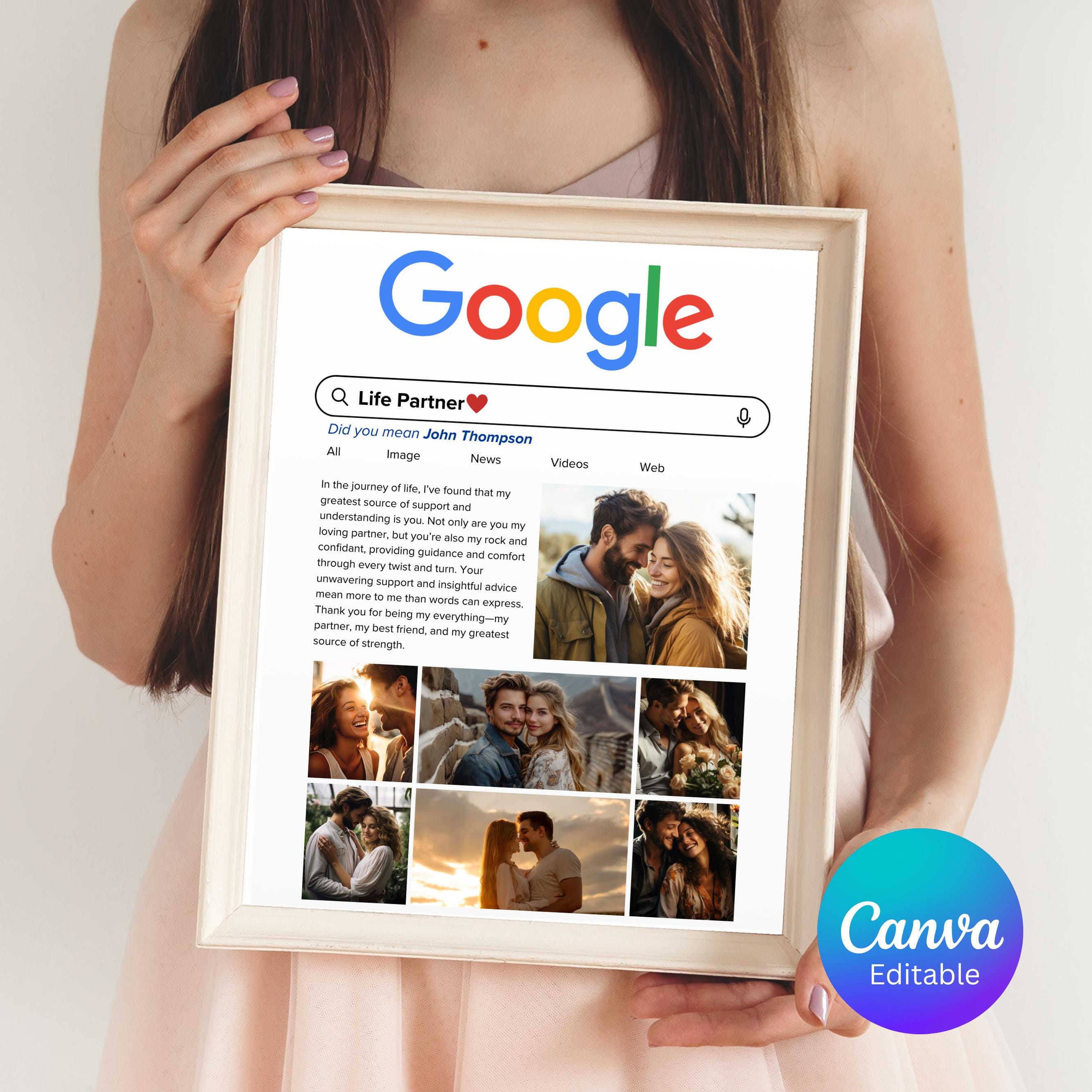 Editable Google Search Photo Collage Templates, Customizable Social ...