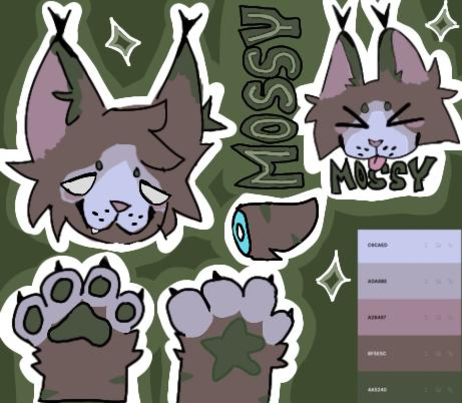 Moss Themes Fursuit Adopt - Etsy