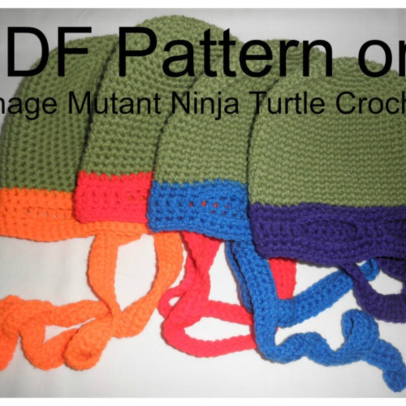 Ninja Turtle Hat - Etsy