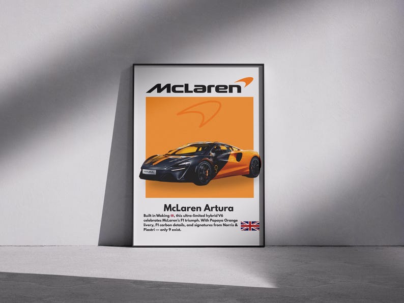 Supercar Poster Set – Exotic Car Wall Art – Sports Car Prints (digital ...