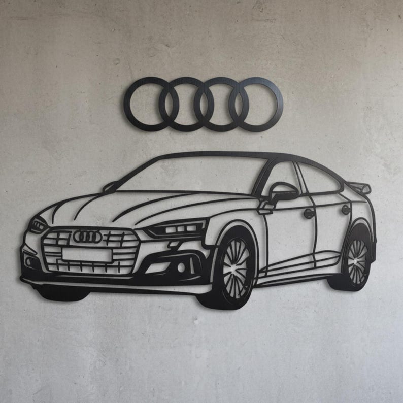 Audi A5 Sportback Silhouette – Laser Cut File (DXF, DWG) - Etsy