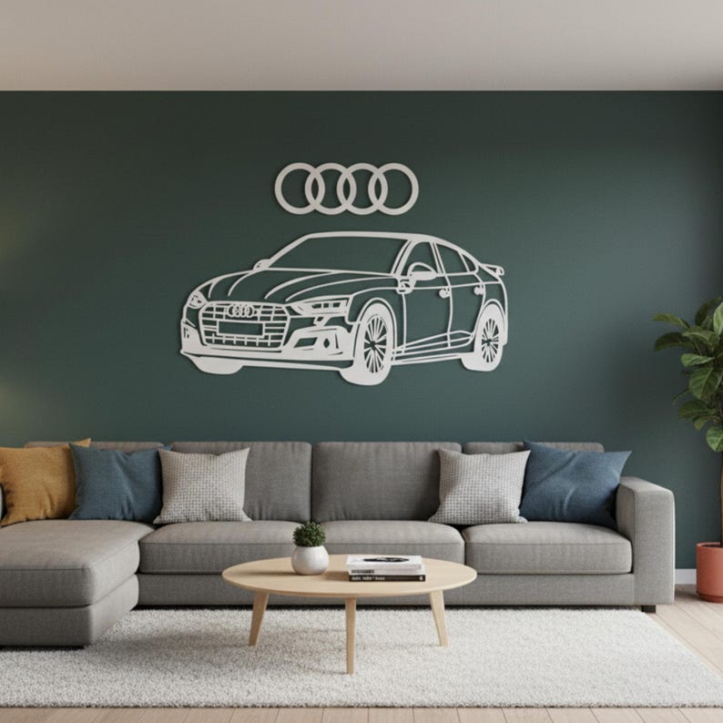 Audi A5 Sportback Silhouette – Laser Cut File (DXF, DWG) - Etsy