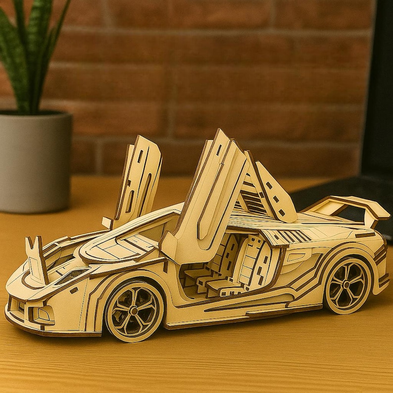 Lamborghini 3D Puzzle - Laser Cut Car Model Plans (digital File) - Etsy