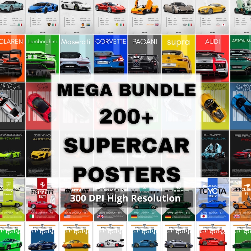 Luxury Sports Car Artwork - Etsy