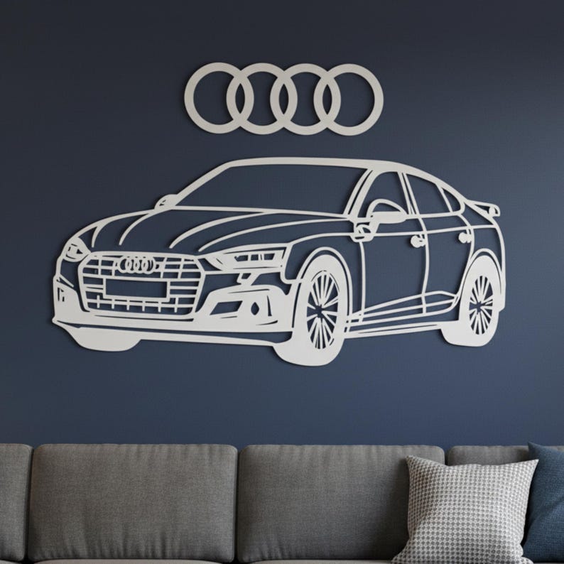 Audi A5 Sportback Silhouette – Laser Cut File (DXF, DWG) - Etsy
