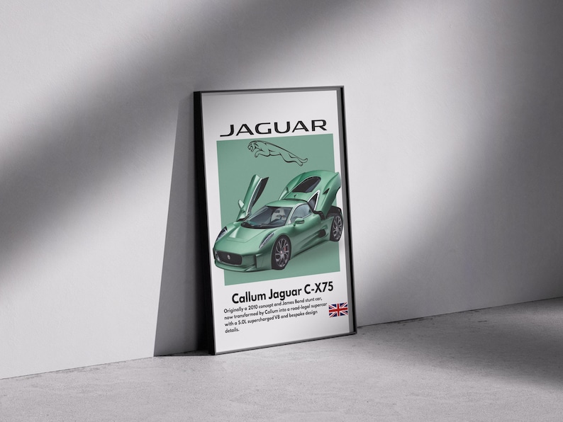 Supercar Poster Set – Exotic Car Wall Art – Sports Car Prints (digital ...