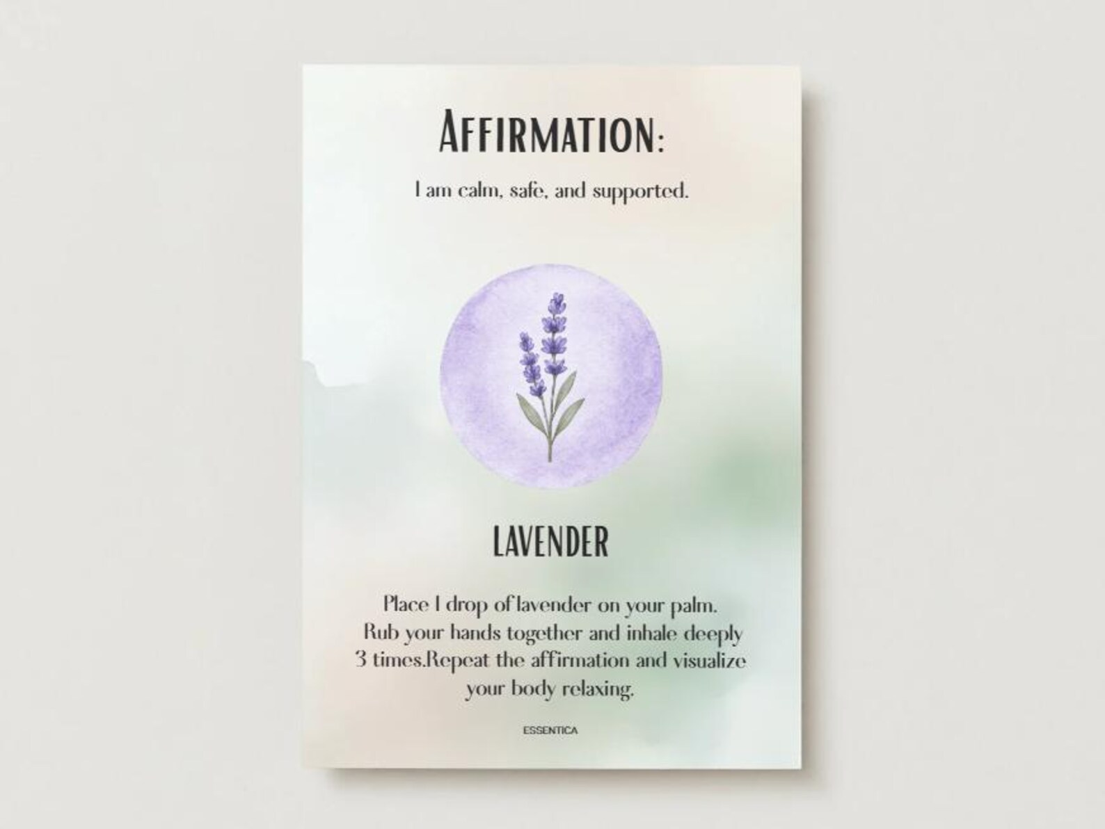 Aromatherapy Affirmation Cards | 24 Printable Deck | Daily Ritual Self ...