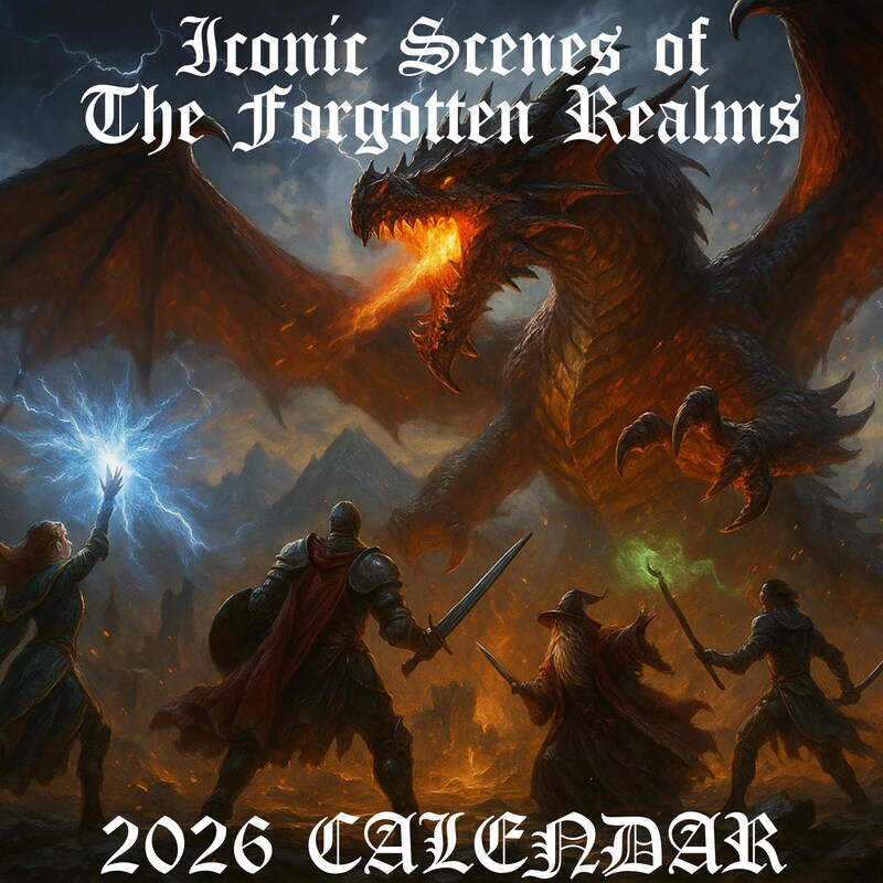Dnd 2026 Wall Calendar - Etsy