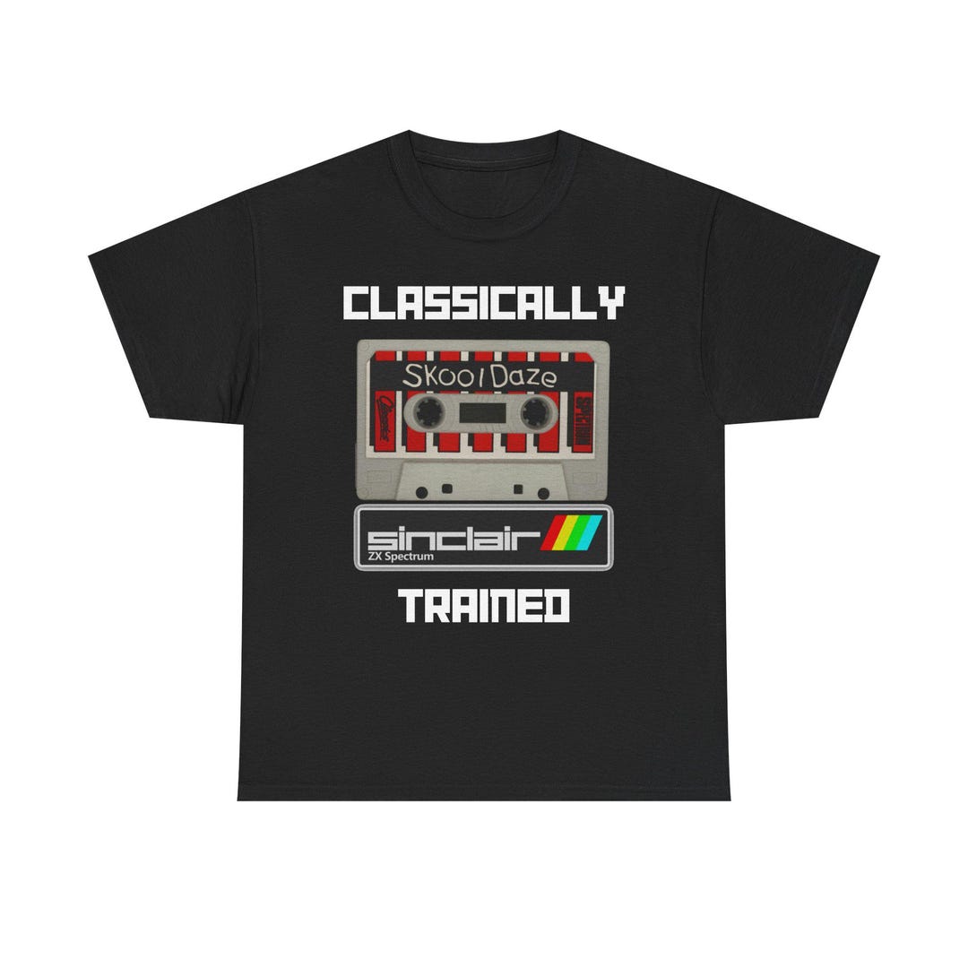 Retro Gamer T-shirt: Skool Daze, ZX Spectrum Cassette - Classically ...