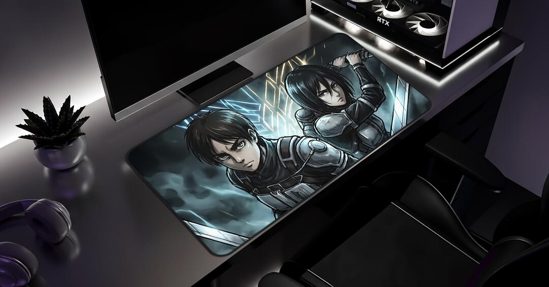 Anime Characters Desk Mat, Anime Mousepad - Etsy