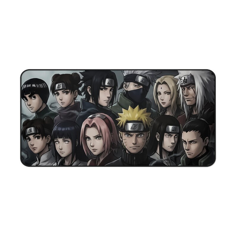 Anime Characters Collage Desk Mat,anime Ninja Village Mouse Pad - Etsy