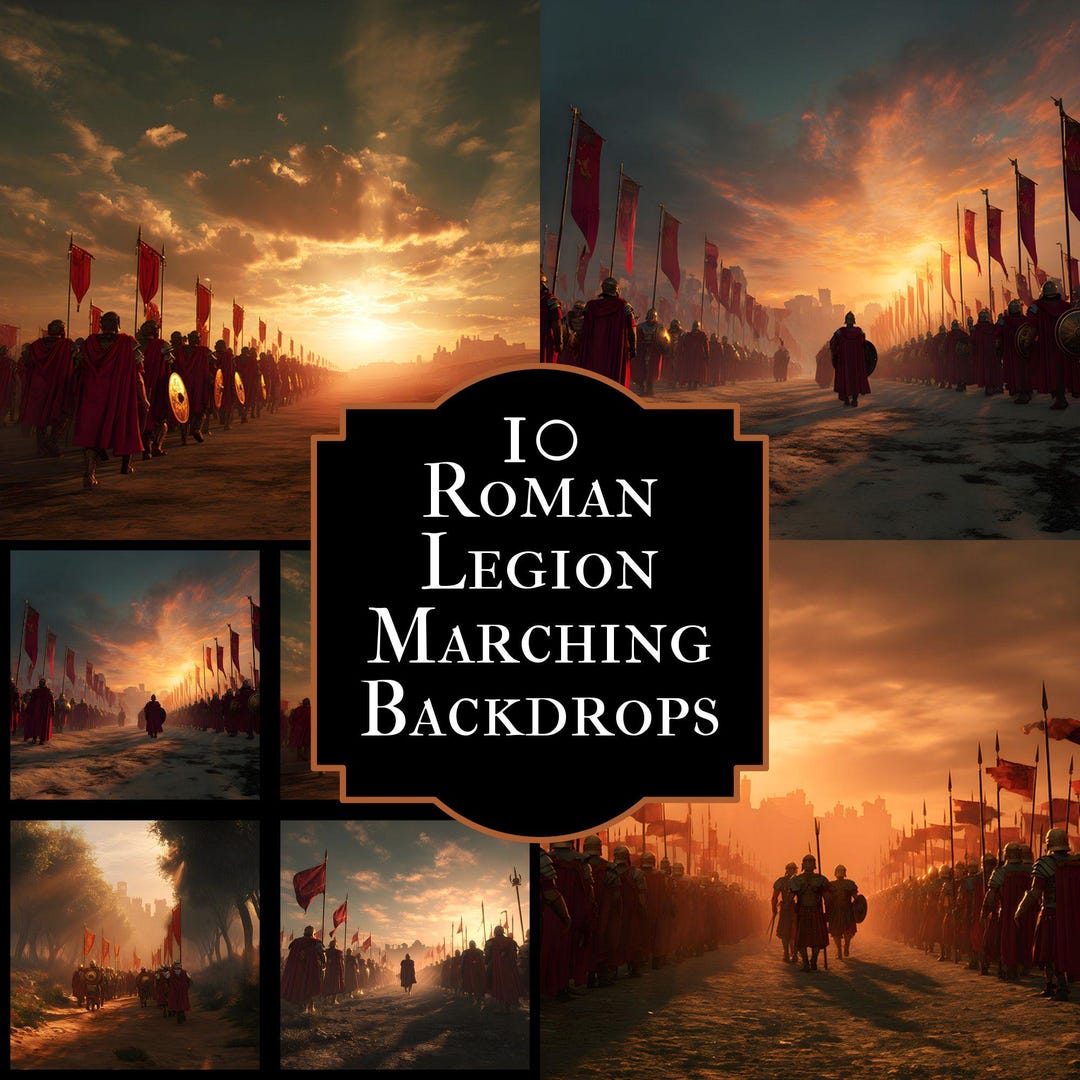 Roman Legion Marching Digital Backdrop, Ancient Rome Background ...