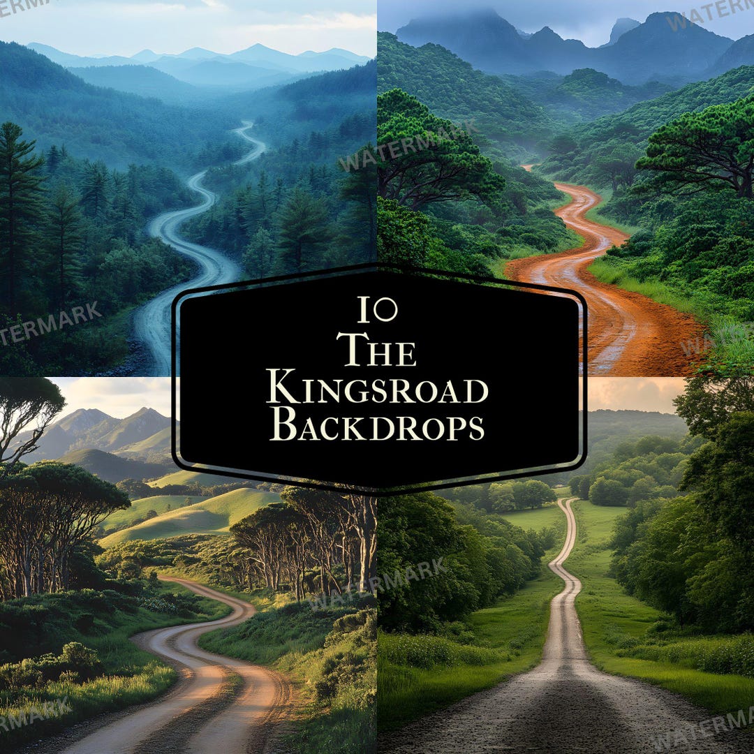 10 Mountain Road Photography Backdrops, Scenic Highway Digital ...