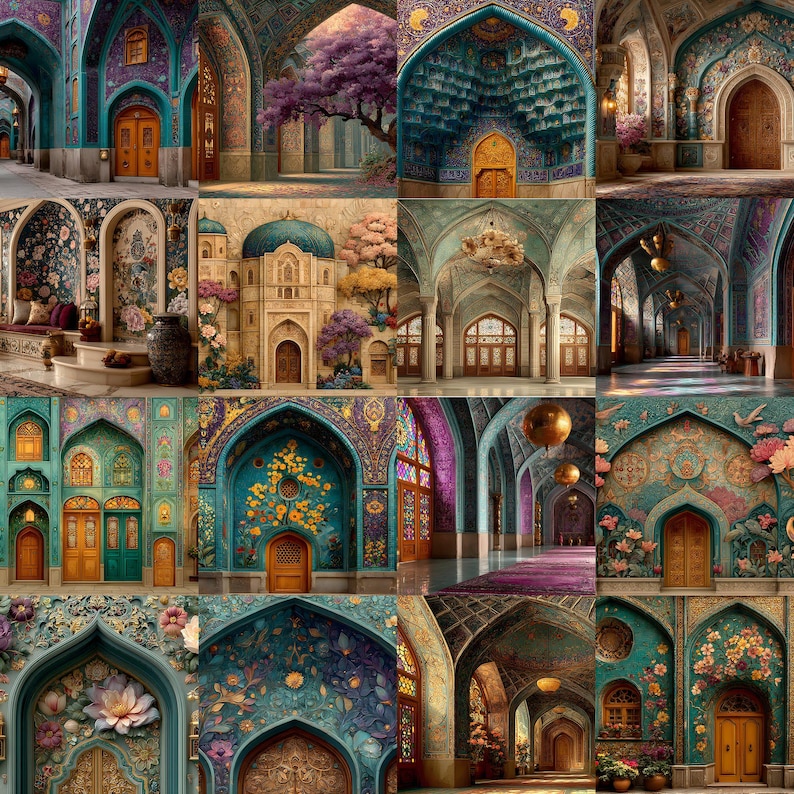 Persian Architecture Digital Backdrop, Professional Photography ...