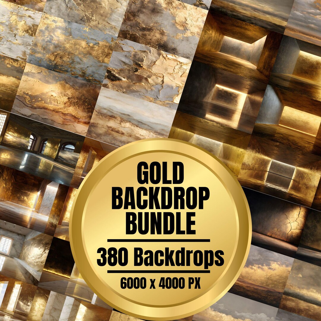 380 Gold Backdrops Bundle, Luxury Gold Textures & Textural Walls ...