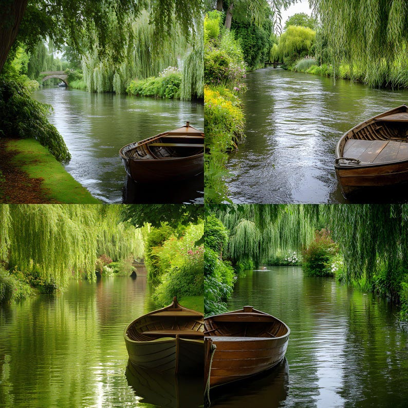 Riverside Digital Backdrop, Serene Background for Photography, Tranquil ...