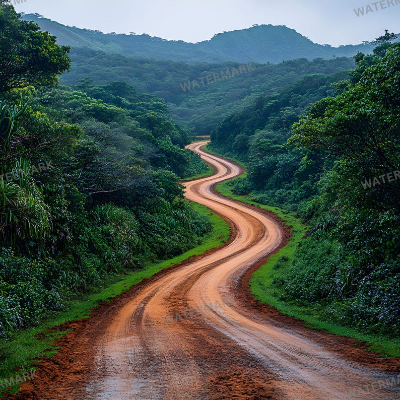 10 Mountain Road Photography Backdrops, Scenic Highway Digital ...