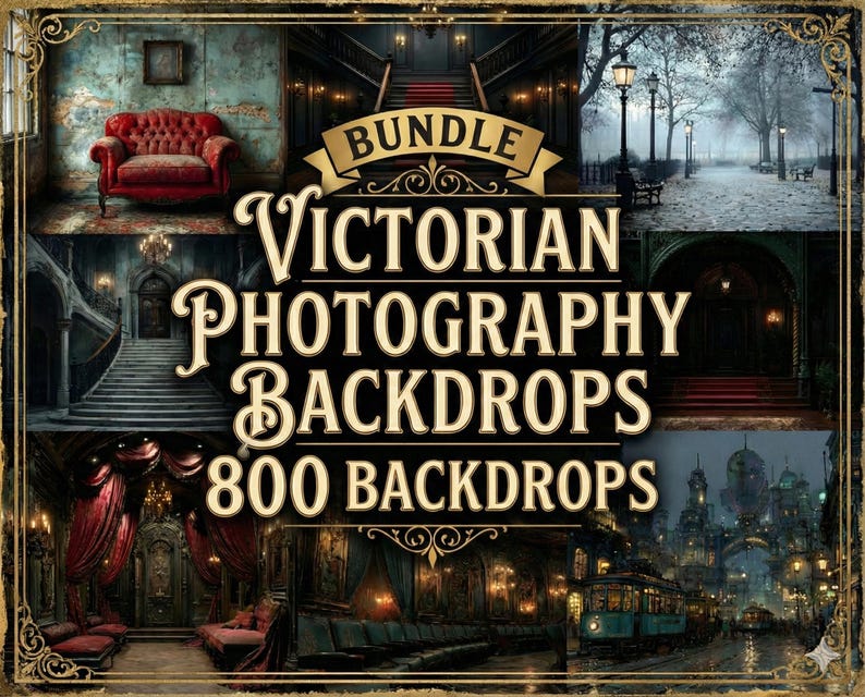 800 Victorian Backdrops for Photo Studio, Gothic Mansion, Dark Academia ...
